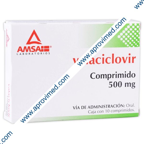 VALACICLOVIR (Amsa) c/10 COMPS. 500 MG. – APROVISIONAMIENTO MEDICO