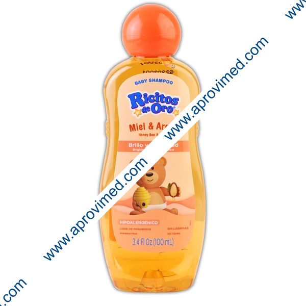 RICITOS DE ORO Miel & Argán BABY SHAMPOO Fco. c/100 ML. – APROVISIONAMIENTO MEDICO