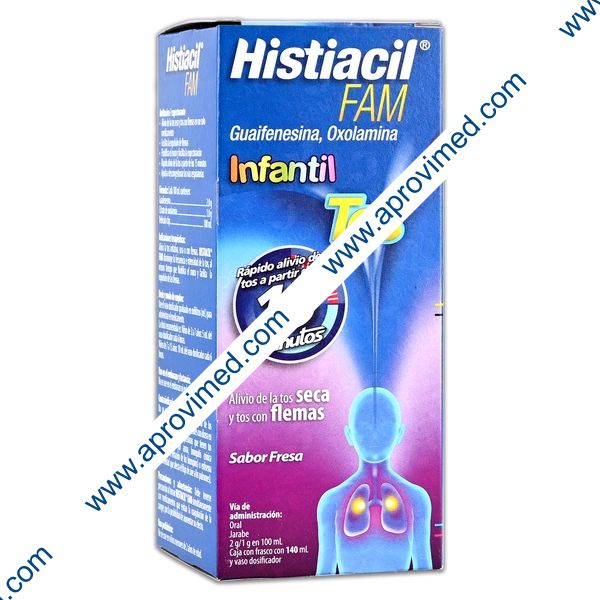 HISTIACIL FAM JARABE Infantil Sab. Fresa Fco. 140 ML. 2-1 G/100 ML ...