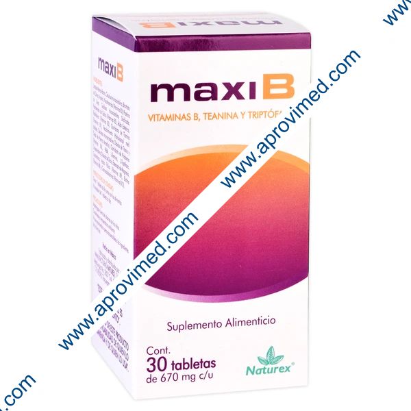 MAXI-B c/30 TABS. 670 MG. – APROVISIONAMIENTO MEDICO
