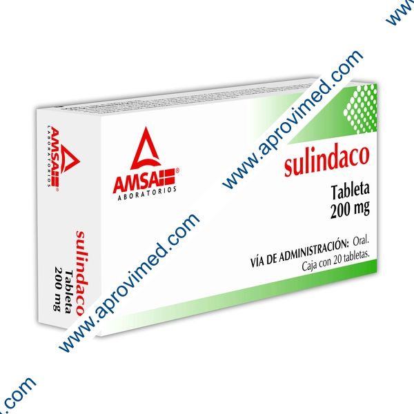 SULINDACO (Amsa) c/20 TABS. 200 MG. – APROVISIONAMIENTO MEDICO