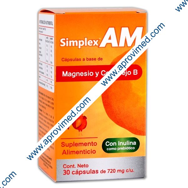 SIMPLEX AM c/30 CAPS. 720 MG. – APROVISIONAMIENTO MEDICO