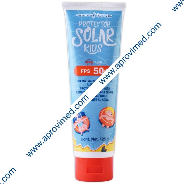 PROTECTOR SOLAR KIDS (Serral) FPS 50+UVA/UVB Crema Tubo c/125 G ...