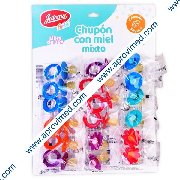 CHUPÓN CON MIEL MIXTO (Jaloma) Cartera c/18 Pzs. – APROVISIONAMIENTO MEDICO