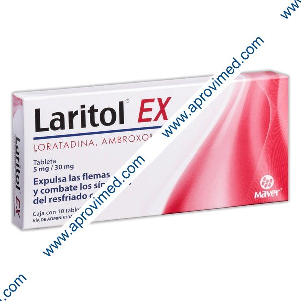 LARITOL-EX c/10 TABS. 5/30 MG. – APROVISIONAMIENTO MEDICO