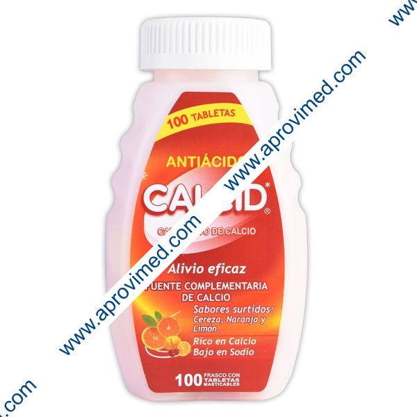 CALCID Sabs. Surts. Fco. c/100 TABS. Mast. 500 MG. – APROVISIONAMIENTO ...