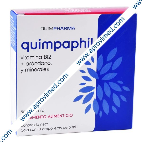 QUIMPAPHIL SOLUCIÓN Oral c/10 AMPTAS. 5 ML. – APROVISIONAMIENTO MEDICO