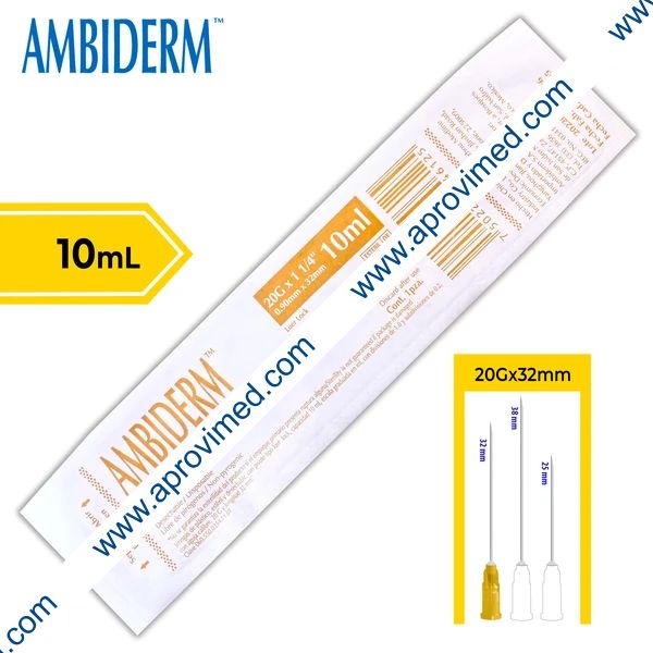 JERINGA 10 mL. (Ambiderm) c/AGUJA 20Gx32mm. c/1 Pza. – APROVISIONAMIENTO MEDICO