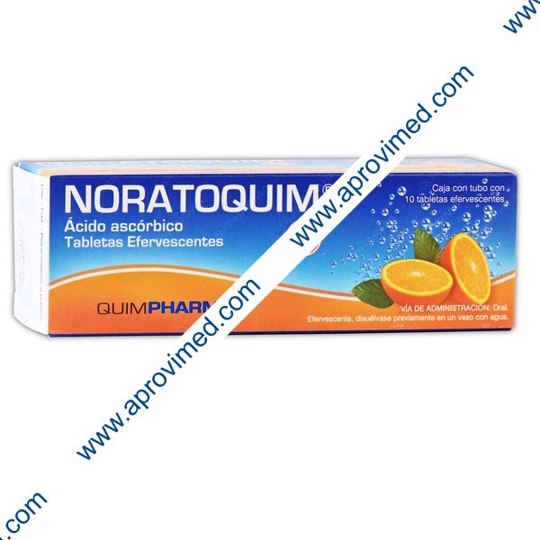 NORATOQUIM c/10 TABS. EFERVS. Sabor Naranja 1 G. – APROVISIONAMIENTO MEDICO