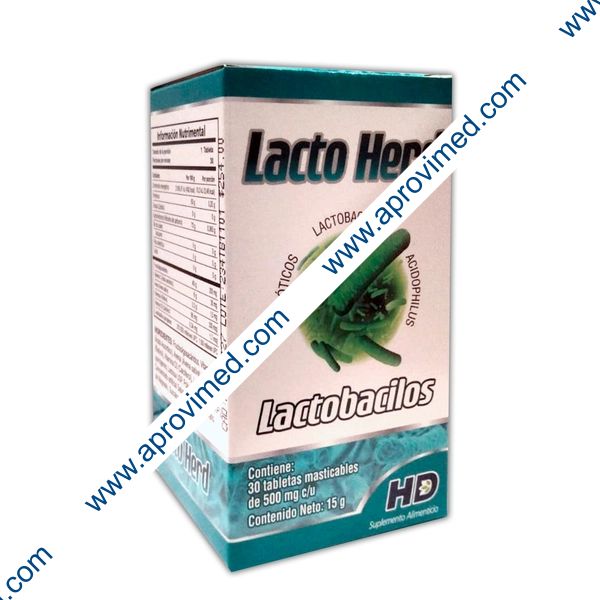 LACTO HERD c/30 TABS. Masticables 500 MG. – APROVISIONAMIENTO MEDICO
