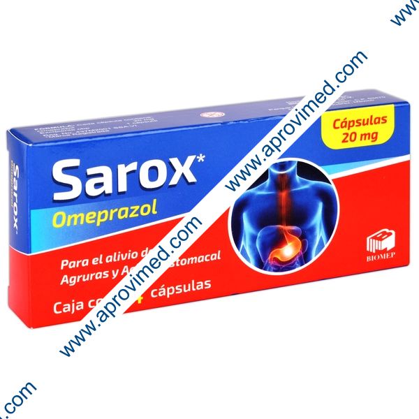 SAROX c/ 14 CAPS. 20 MG. – APROVISIONAMIENTO MEDICO