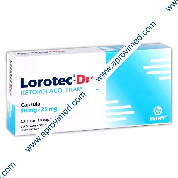 LOROTEC-DUO c/10 CAPS. 10-25 MG. – APROVISIONAMIENTO MEDICO