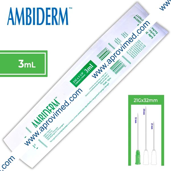 JERINGA 3 mL. (Ambiderm) c/AGUJA 21Gx32mm. c/1 Pza. – APROVISIONAMIENTO MEDICO